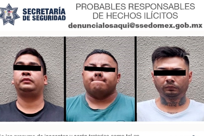 Policías De La Secretaría De Seguridad Detienen A Tres Sujetos Como